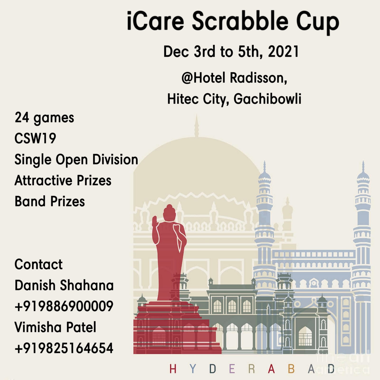 iCare Scrabble Cup, Hyderabad - Scrabble Association of India